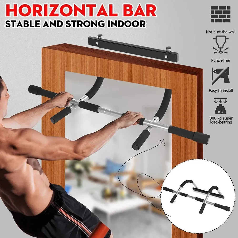 Door Exercise Equipment: Portable Fitness Bar For Push Ups, Pull Ups ...