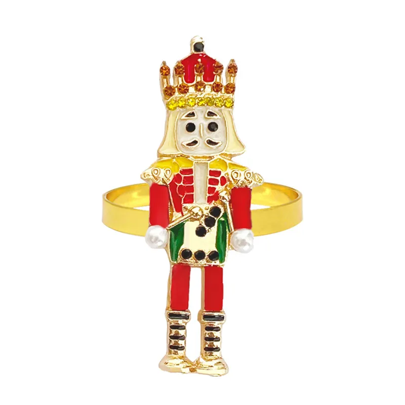DHgate.com:Christmas Nutcracker Napkin Rings - Set of 4, Red and Gold ...