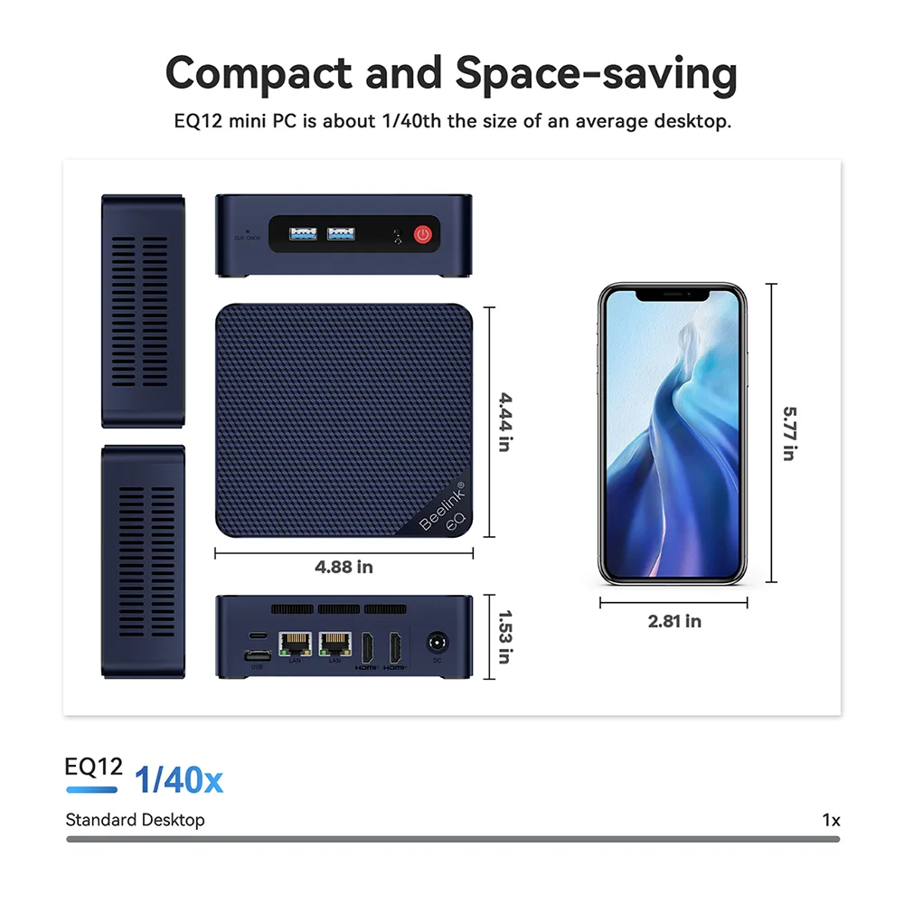 Beelink EQ12 Intel 12th N100 DDR5 Mini PC 8GB 16GB... Da 107,84 € | DHgate