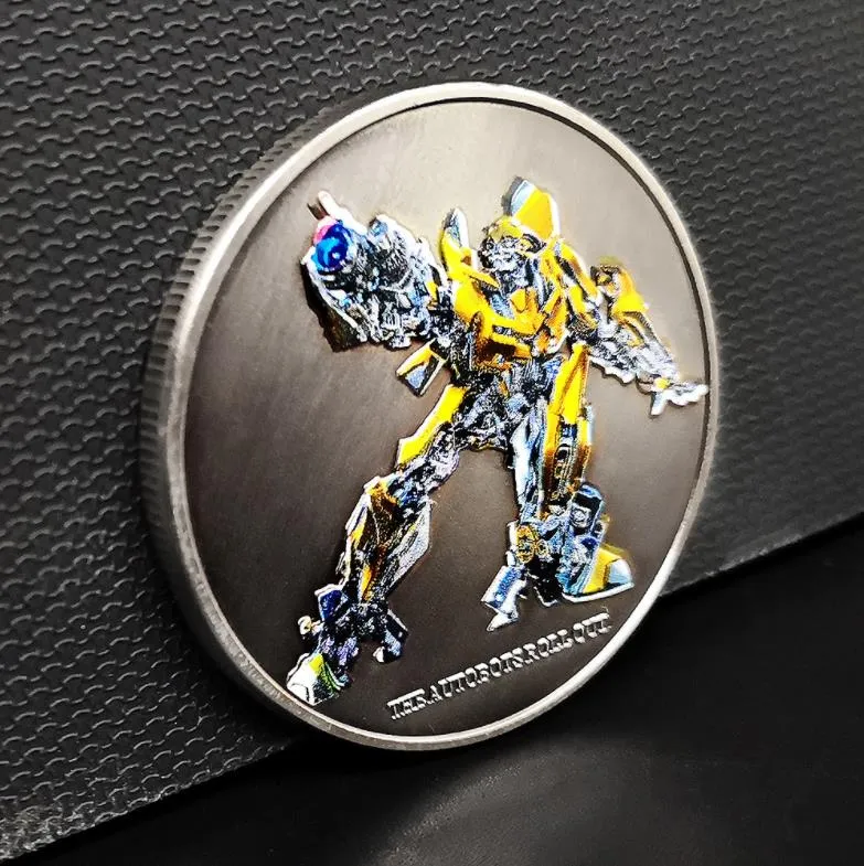 Artes Y Manualidades Megatron Optimus Prime Commemorative Gold Coin ...