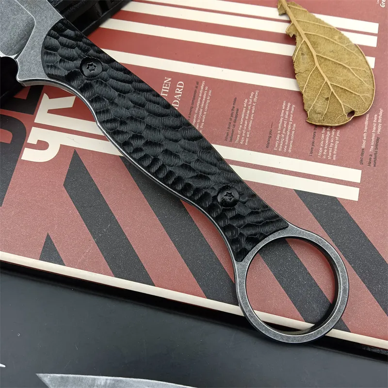 DHgate.com:8Cr13Mov Fixed Blade Knife, Tactical G10 Handle Outdoor ...
