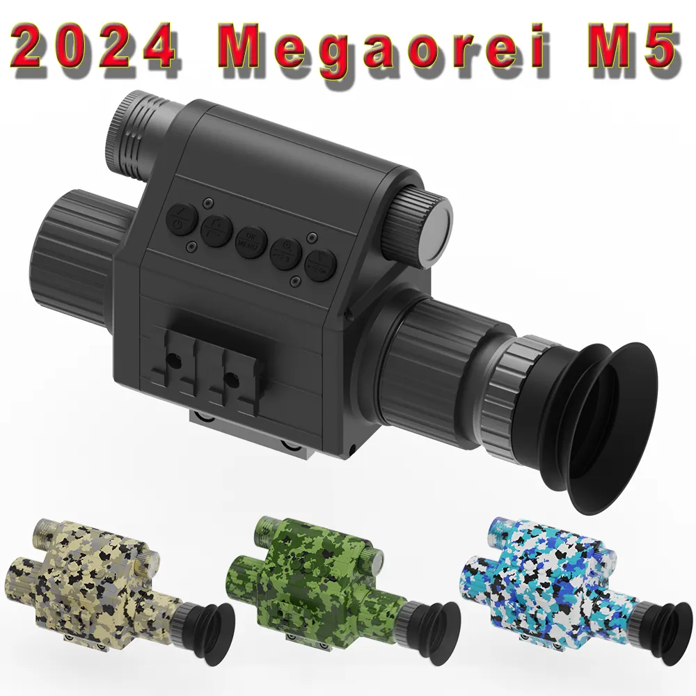 Megaorei M5 Digital Rifle Scope With 1080P Day/Night Vision, Hunting ...