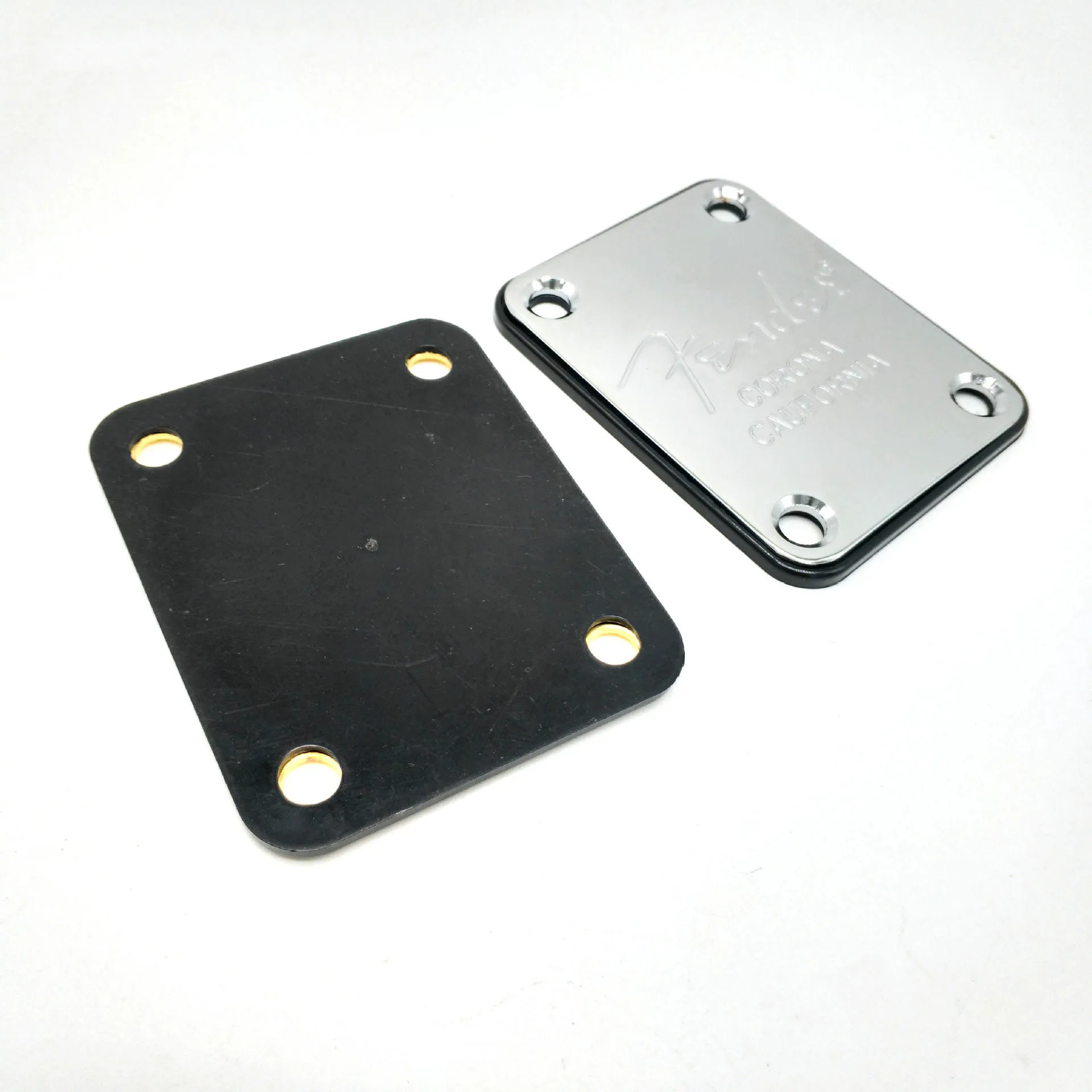 Guitar Back Plate Reinforcement Chrome Neck Body Connection For ST/Tele ...