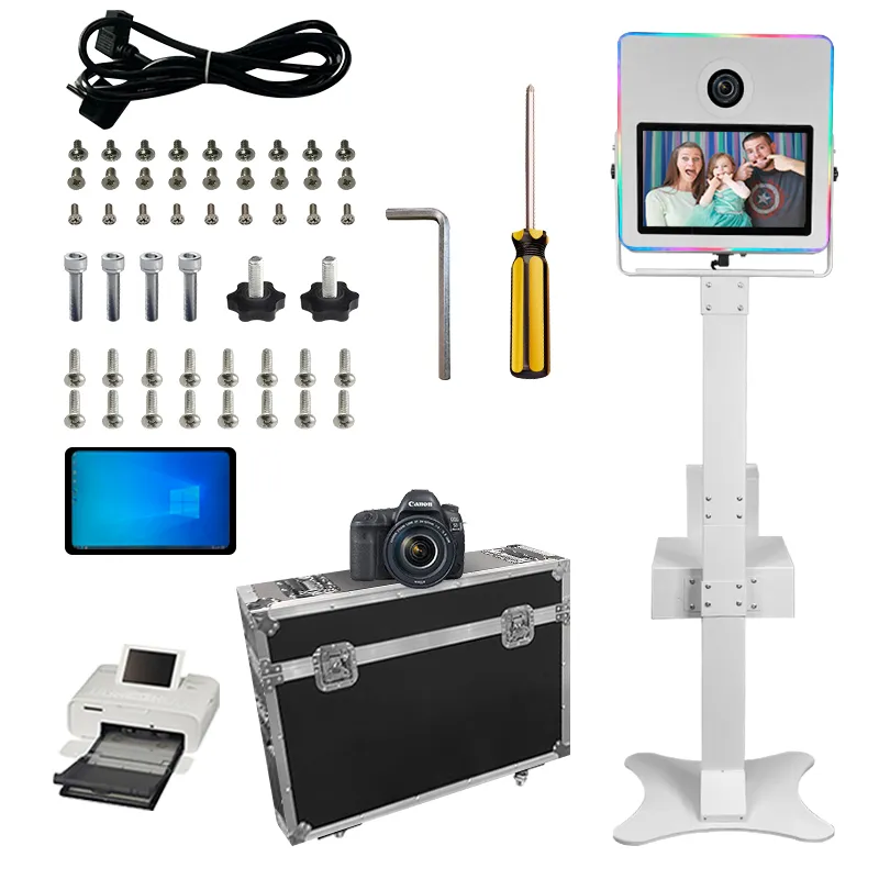 Portable Photo Booth Shell With 15.6 Inch Touch Screen Professional ...