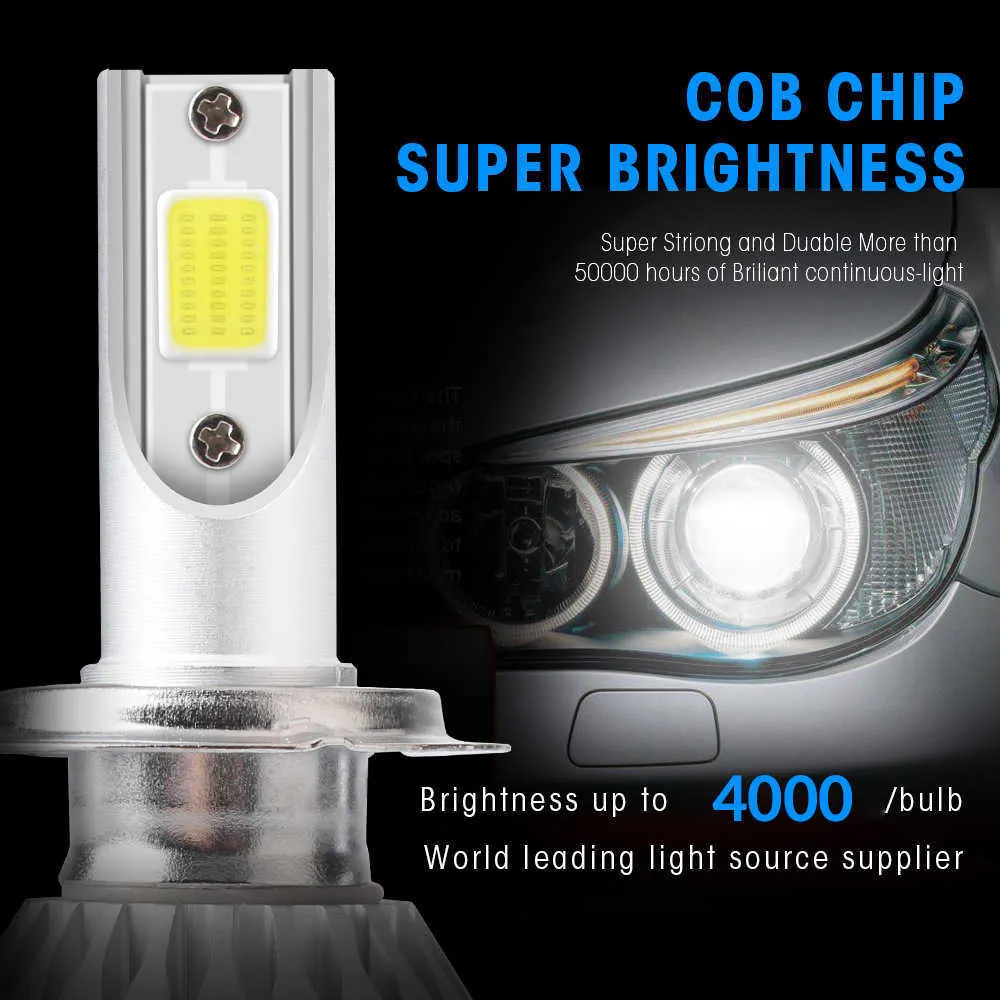 LED Car Headlight Bulbs H11, H4, H1, H3, H8, HB3, HB4, H13, H27, 9005 ...