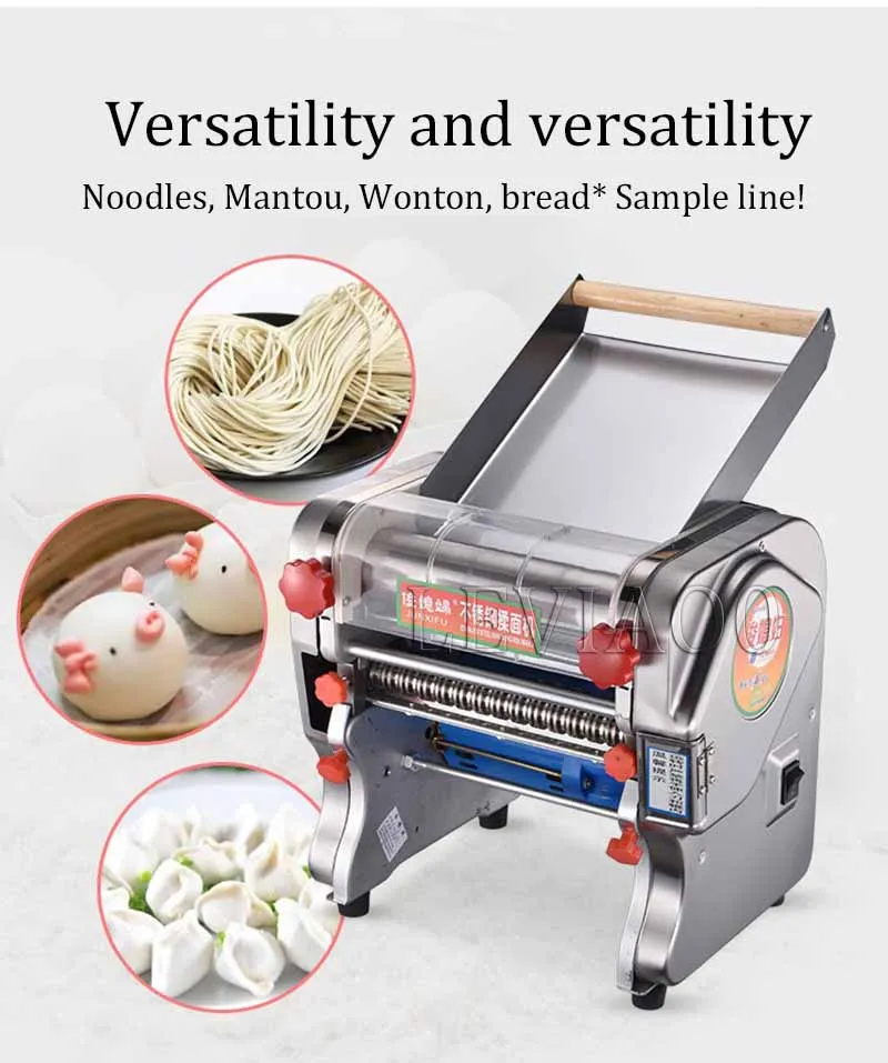 Commercial Electric Pasta Maker - 550W Noodle Pressing Machine, 220mm ...