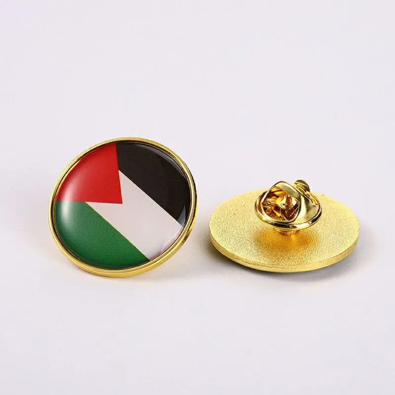 Palestine Flag Pin Brooch National Emblem Flag Badge Lapel Pins ...