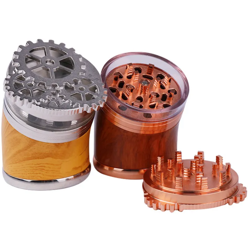DHgate.com:Wholesale Wood Printed Herb Grinder, 4-Piece Tobacco Grinder ...