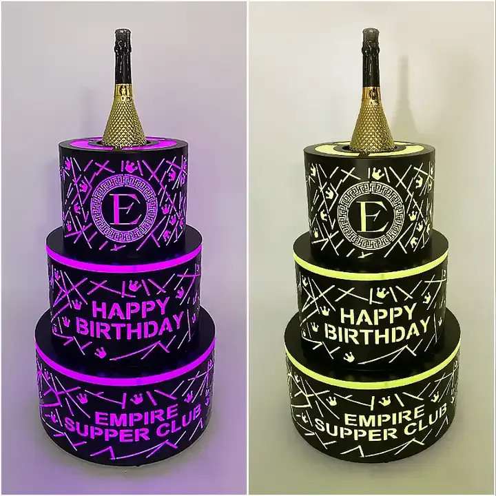 Rechargeable LED Cake & Bottle Presenter - Light Up Your Celebration ...