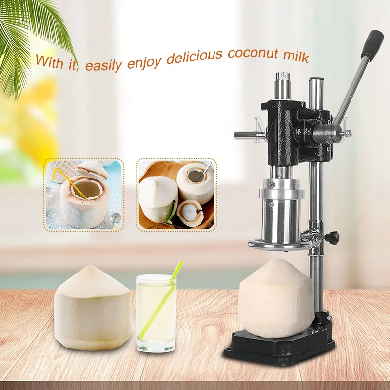 Commercial Lever Type Manual Pressing Green Coconut Punching Machine ...