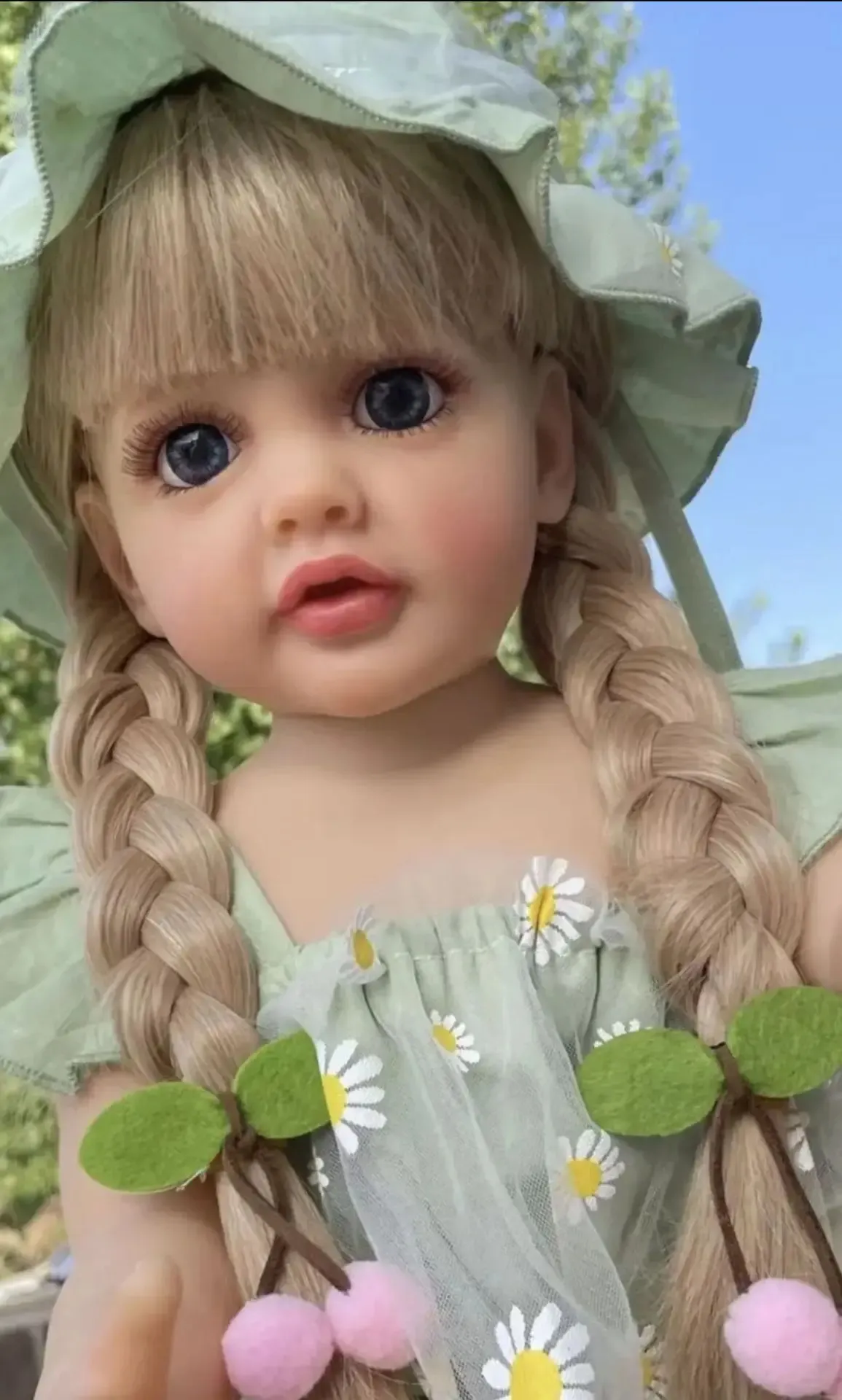 55cm Lifelike Reborn Baby Betty Princess Bebe 18 Inch Doll With Long ...