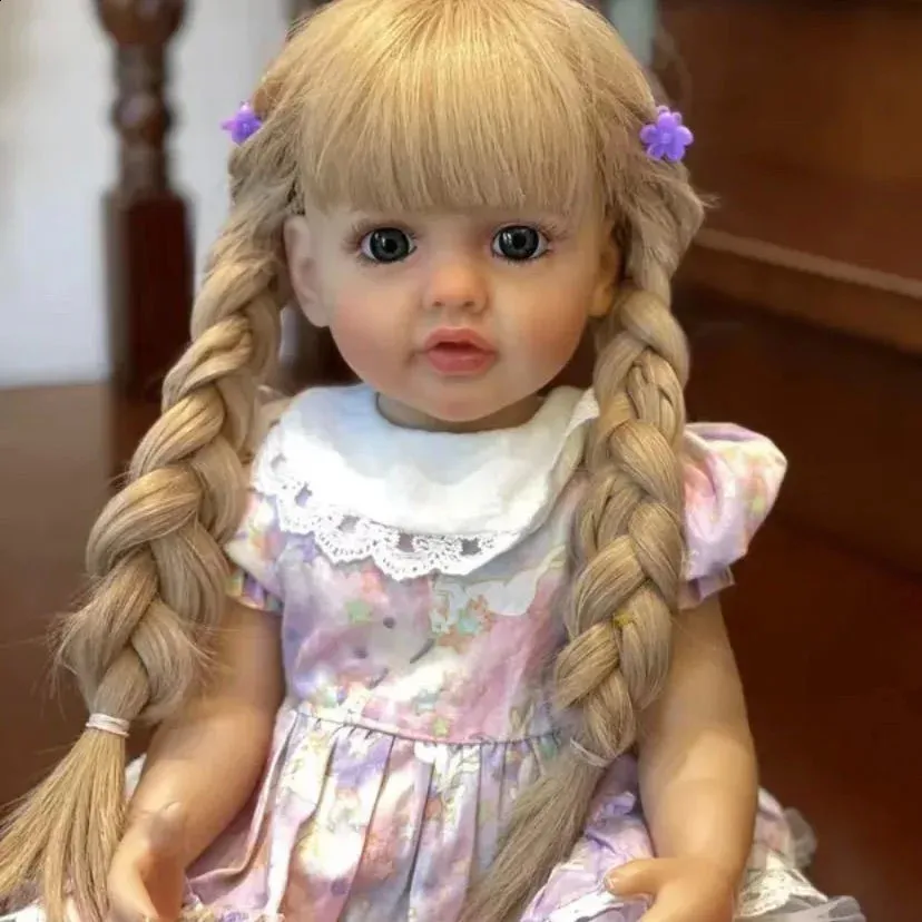 55cm Lifelike Reborn Baby Betty Princess Bebe 18 Inch Doll With Long ...
