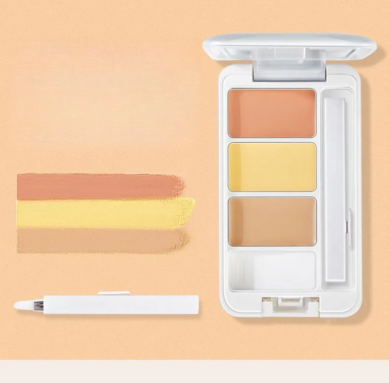 DHgate.com:Three-Color Concealer Palette - Waterproof, Sweatproof, Long ...