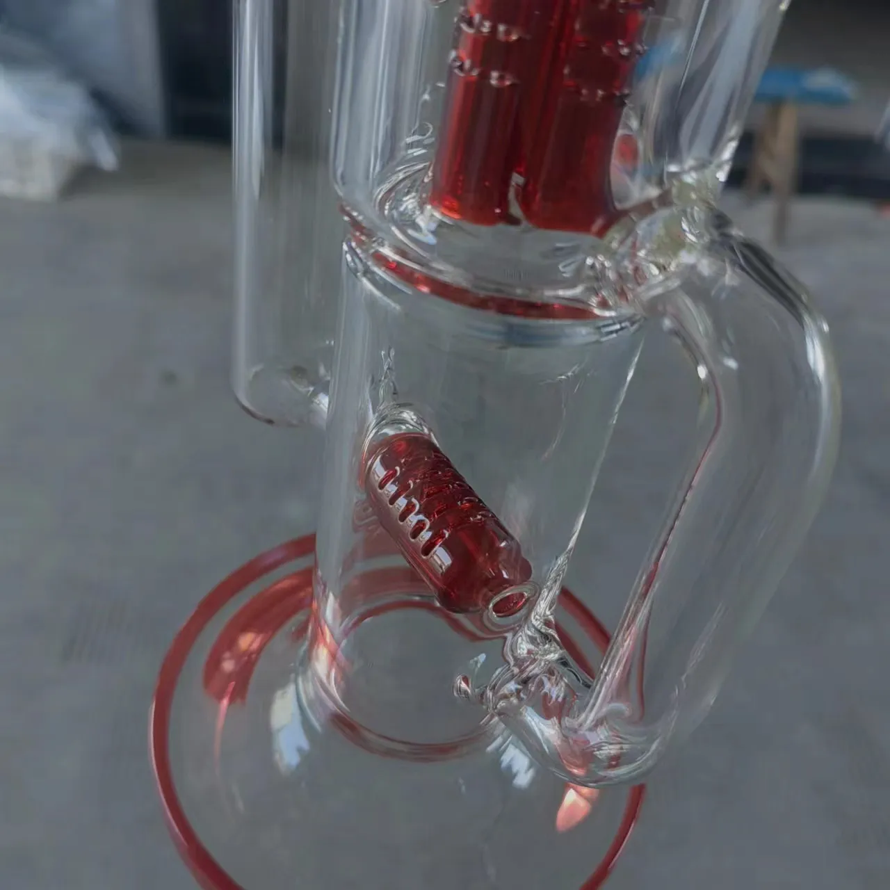 2023 borofloat glass Vortex Honeycomb Bong with Gravity Hookah, Elf ...