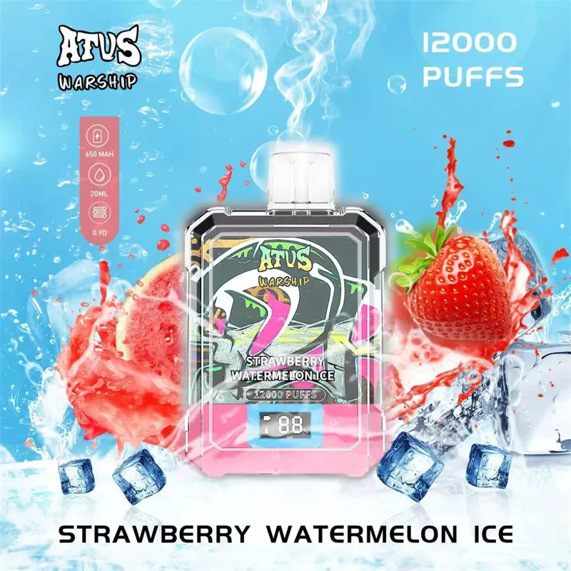 ATVS Warship 12000 Puffs 12K Vape Descartável 20ml Núcleo De Malha Pré ...