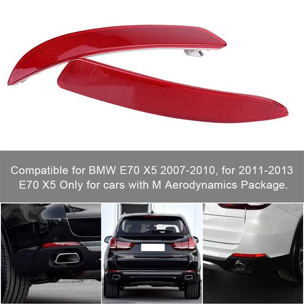Rear Bumper Reflectors Pair For BMW X5 E70 2007 2013 Left & Right ...