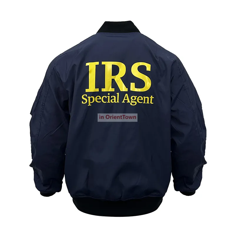 Mens American IRS Detective Uniform Windbreaker Jacket For Spring And ...