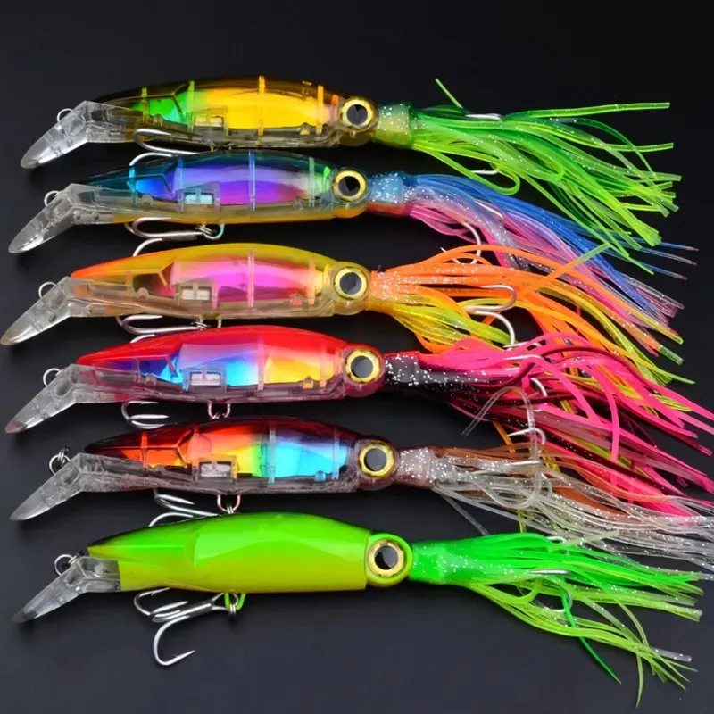 High Quality 14cm Fishing Chatter Baits With 3D Eyes, Beard, And Squid ...