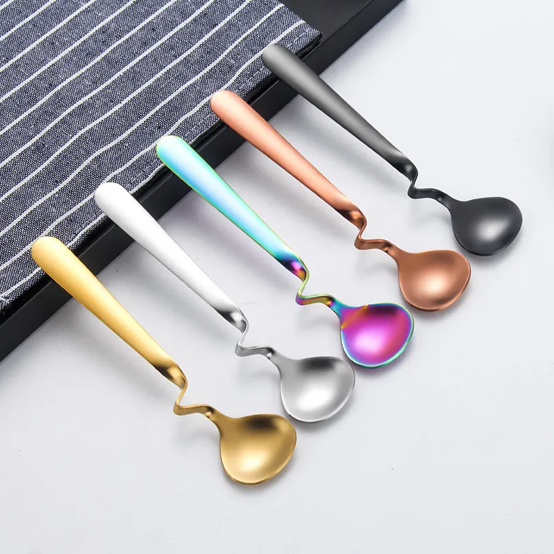 DHgate.com:Adorable Tea and Coffee Spoon with Curved Twisted Handle ...