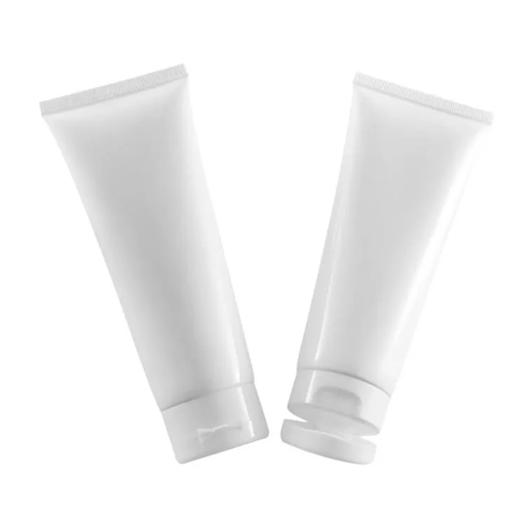 Refillable Lotion Tube Set 20ml 30ml 50ml 100ml White Plastic Travel ...