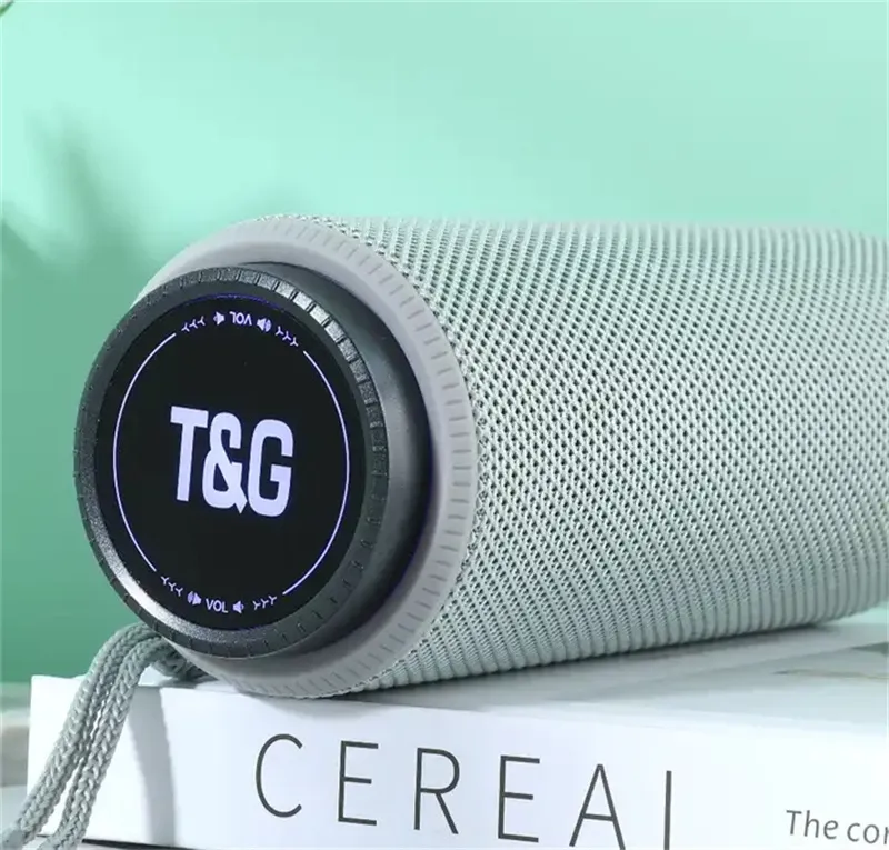 DHgate.com:Portable Acrylic Fabric Wireless Speaker with Rotary Volume ...