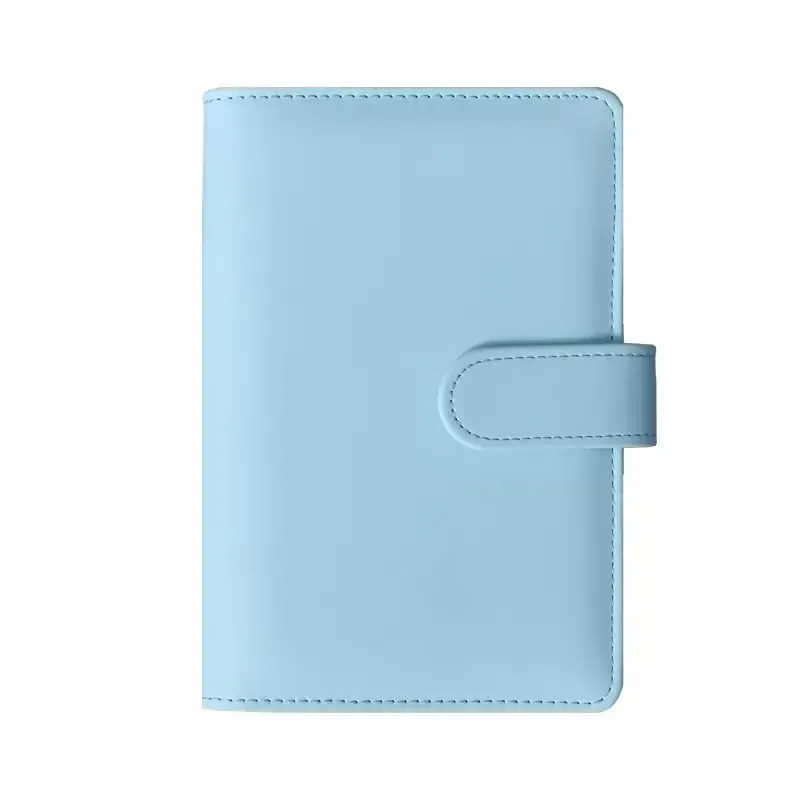 A6 Notebook Binder: 6 Ring Leather Notebook Binder With Fluorescent PU ...