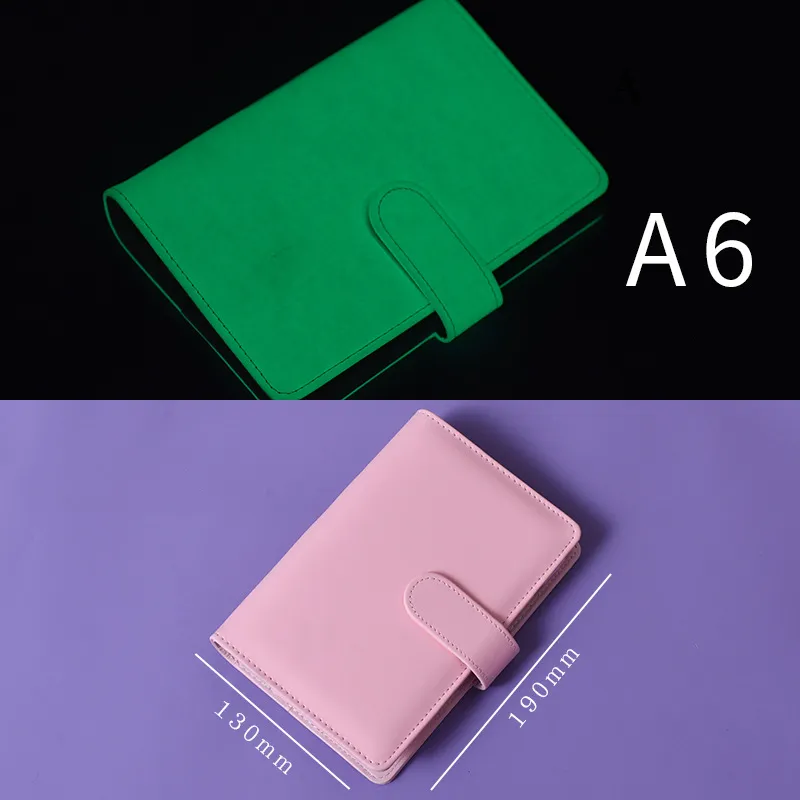 A6 Notebook Binder | 6 Ring Leather Notebook Binders With Magnetic ...