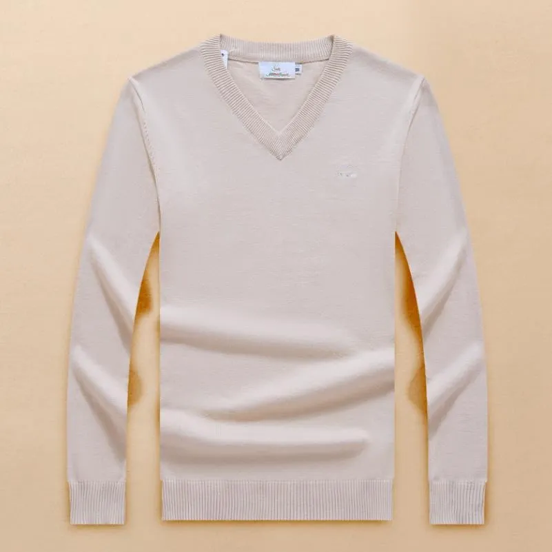 Men's V Neck Cable Knit Sweater Solid Color Wool Jumper Pullover For ...