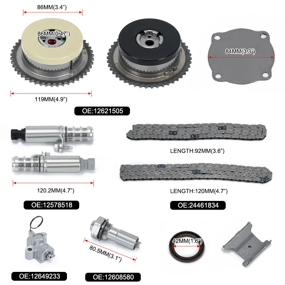 Timing Chain Kit For 11 17 Buick La Crosse Regal Verano For 09 17 Chevy ...