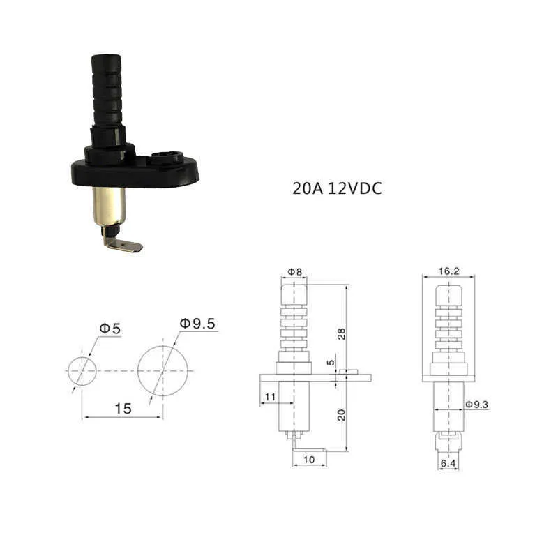 Boat Switch Car Bonnet Accessories Universal Adjustable Car Hood Alarm ...