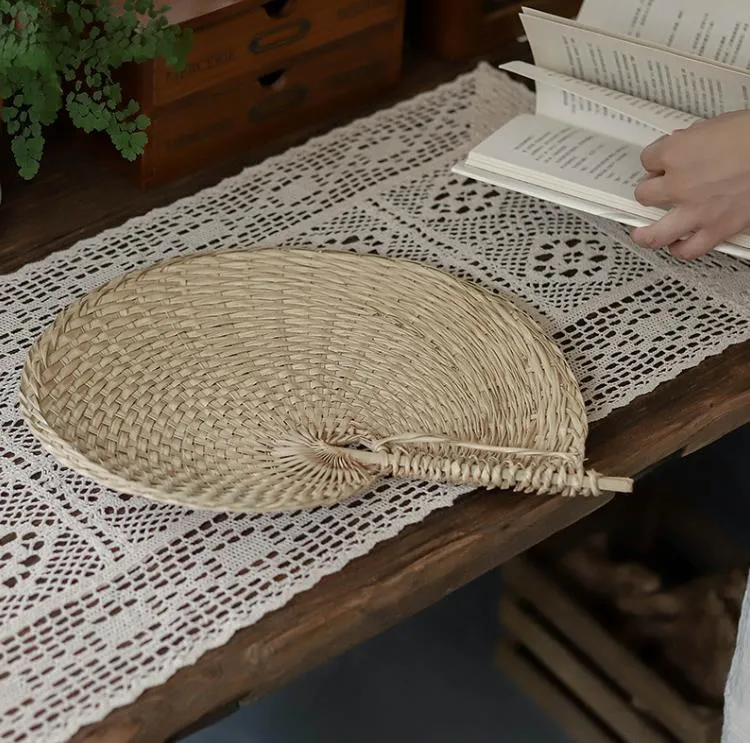 Party Favor Hand Fans Hand Made Fan Rattan Decoration For Wedding ...