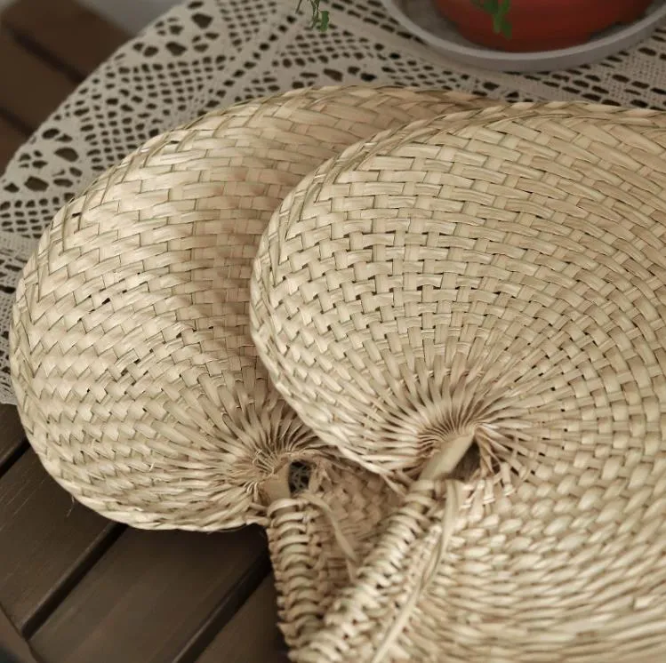 Party Favor Hand Fans Hand Made Fan Rattan Decoration For Wedding ...
