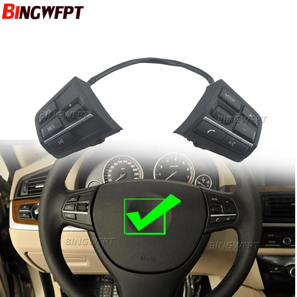 BMW 5 Series Multi Function Steering Wheel Control Knob Black Button ...
