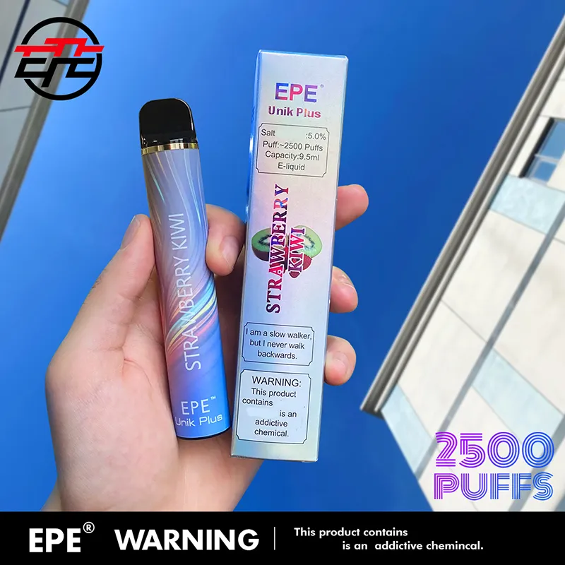 Original EPE Unik Plus Caneta Vape Descartável 2500 Puffs 21 Sabores 9 ...