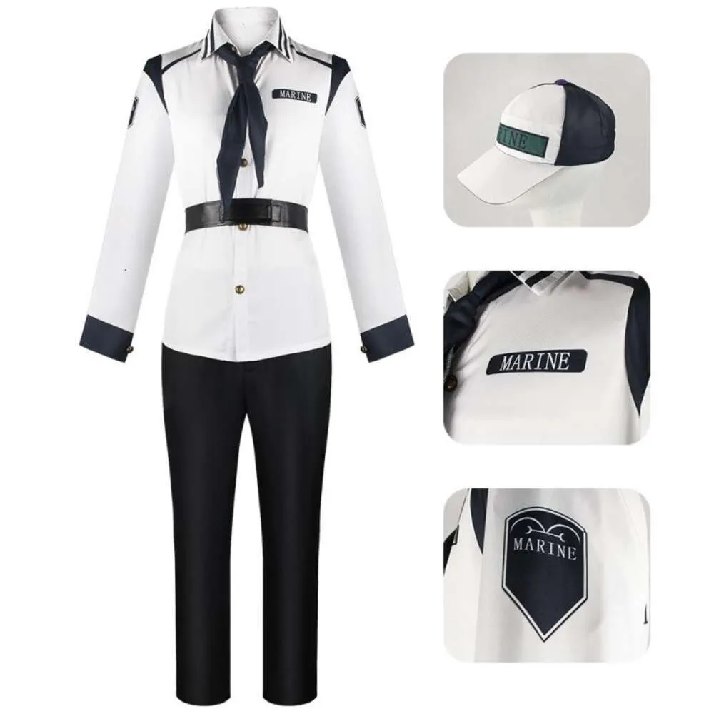 Disfraz De Cosplay De Luffy Traje De Uniforme De La Marina, Disfraz De ...