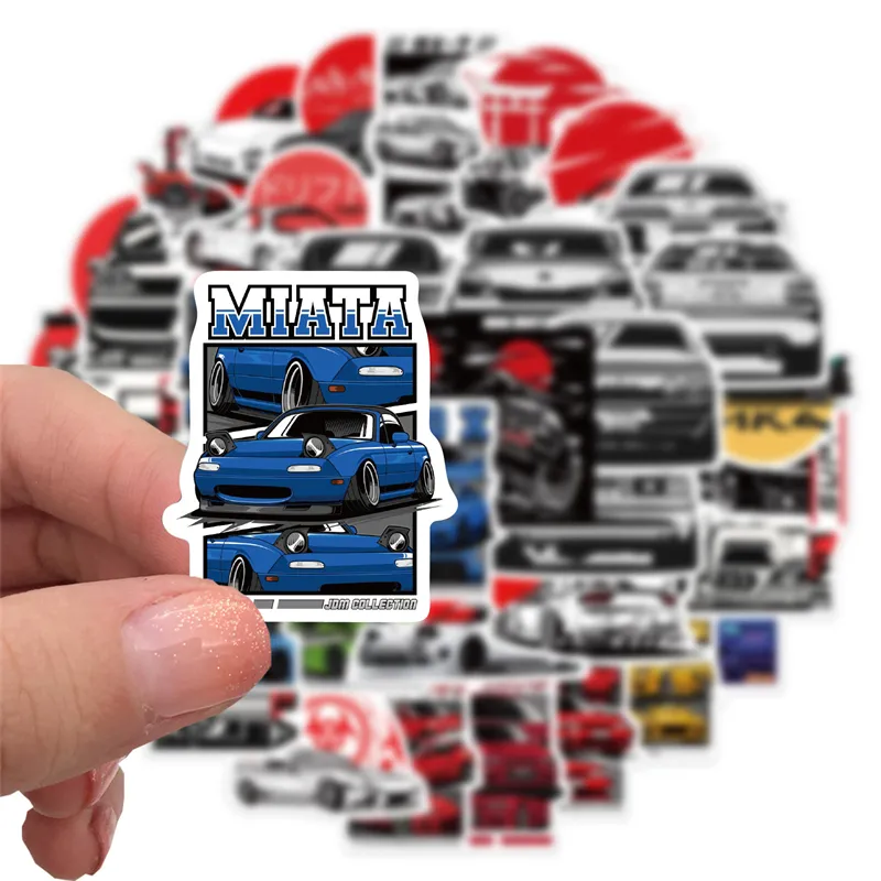 JDM Sport Car Racing Stickers Graffiti Stickers For DIY Luggage Laptop ...