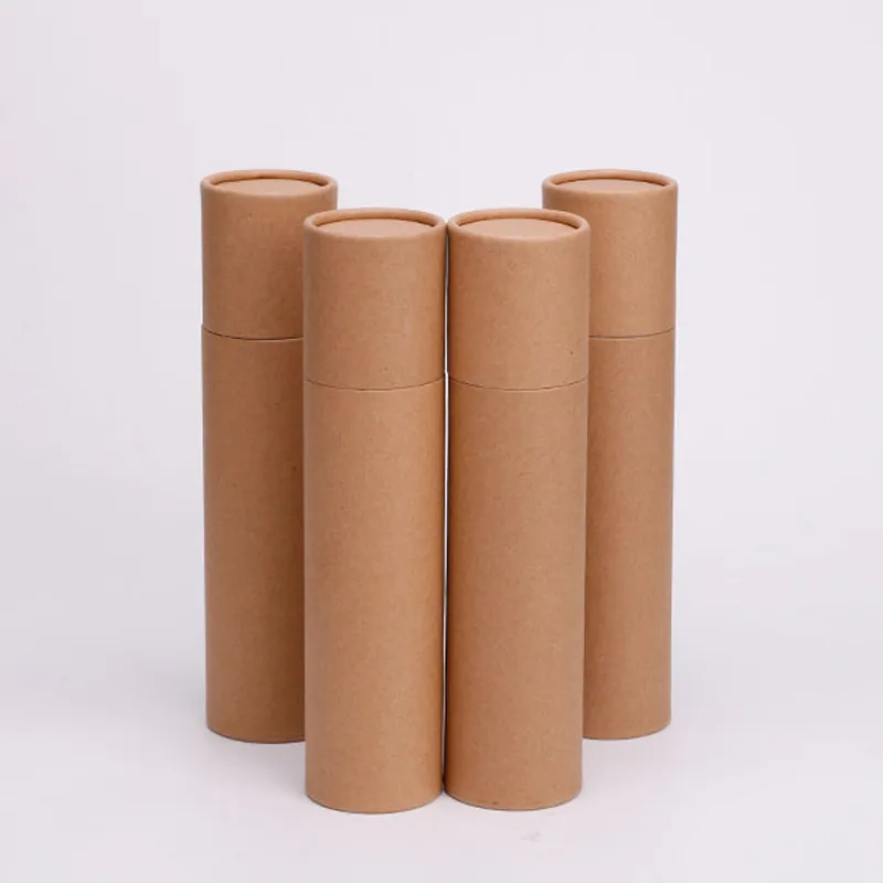 Large Kraft Paper Cardboard Canister Packaging: 200/250g Round ...