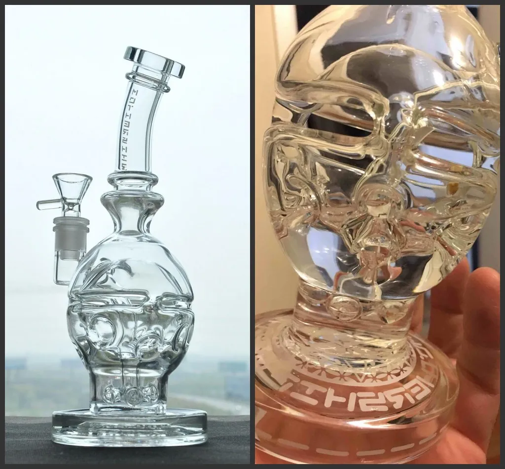 Big Glasses Bong Hookahs Smoking Glass Pipes Recycler Oil Rigs Heady ...