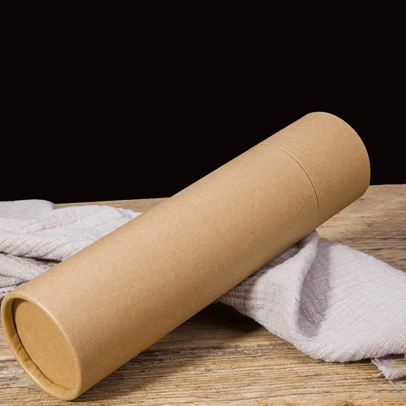 Large Kraft Paper Cardboard Canister Packaging: 200/250g Round ...