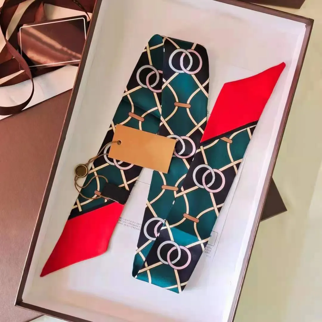 Luxury Designer Small Silk Neck Scarves With Alphabet Print 20 Styles ...