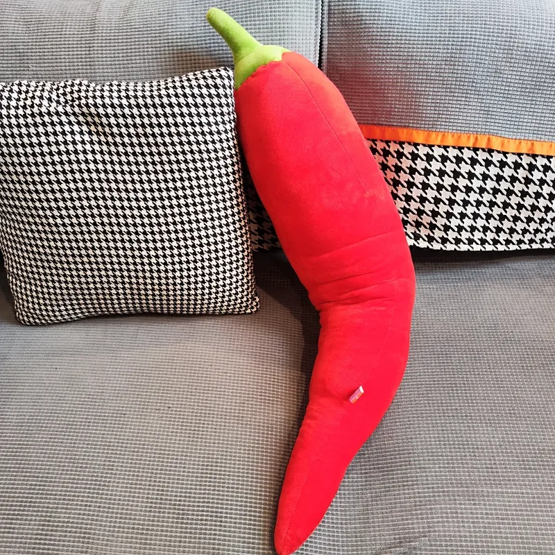Kawaii Simulation Chili Toy Big Soft Plush Red Beauty Chili Doll Giant ...