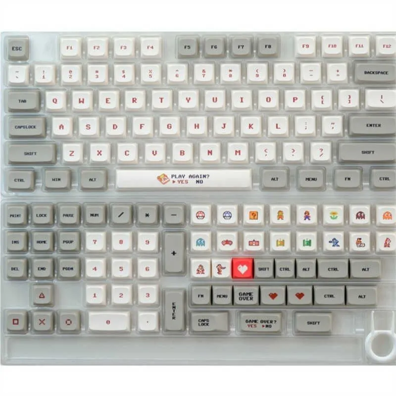 Retro Game Mechanical Keyboard Keycaps - XDA Profile, PBT Dye-Sub ...