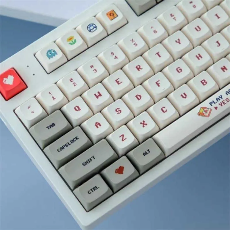 Retro Game Mechanical Keyboard Keycaps - XDA Profile, PBT Dye-Sub ...