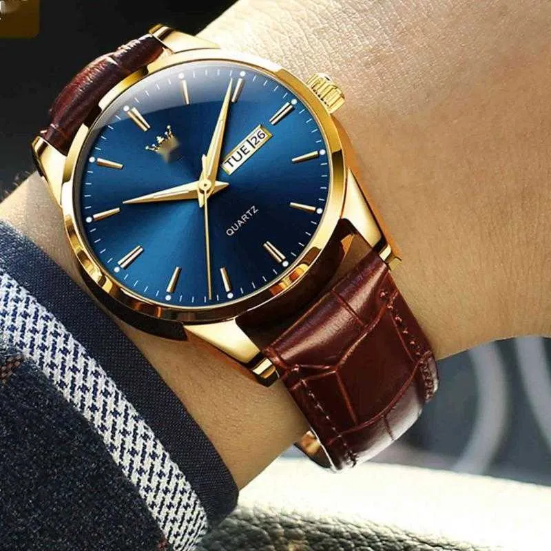 DHgate.com:Mens Classic Gold Blue Face Quartz Waterproof DHgate.com:Mens Classic Gold Blue Face Quartz Waterproof
