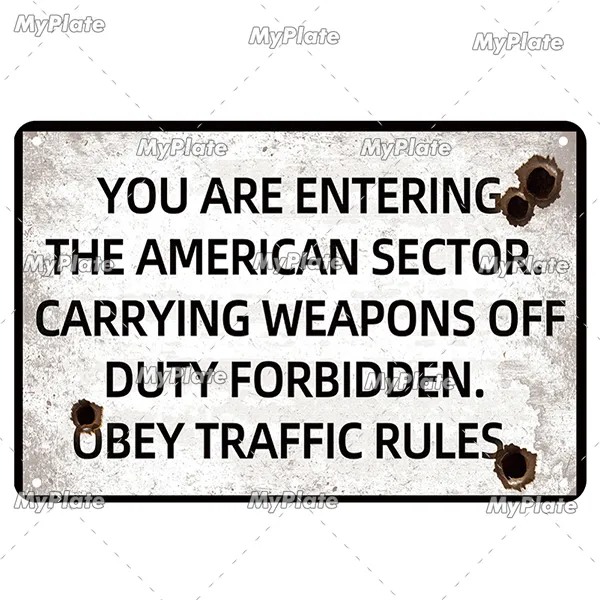 DHgate.com:Achtung Halt War Metal Signs Berlin Tin Sign Plaque ...