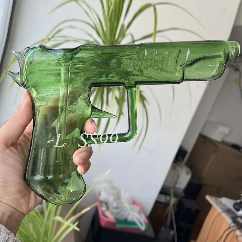 Gun Glass Oil Burner Pipe Water Bongs Tobacco Pipes Dry Herb Smoking ...