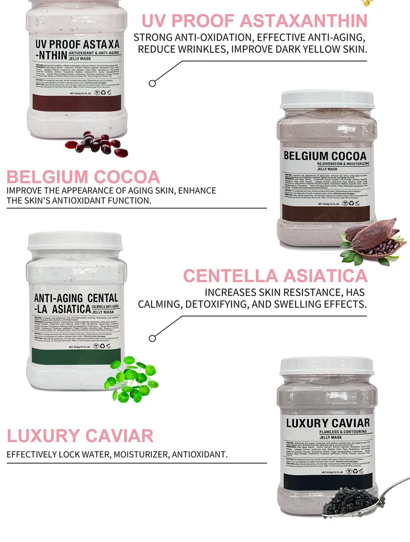 DIY Facial 650g Vampire SPA Hydro Jelly Anti Aging Brighten Peel Off ...