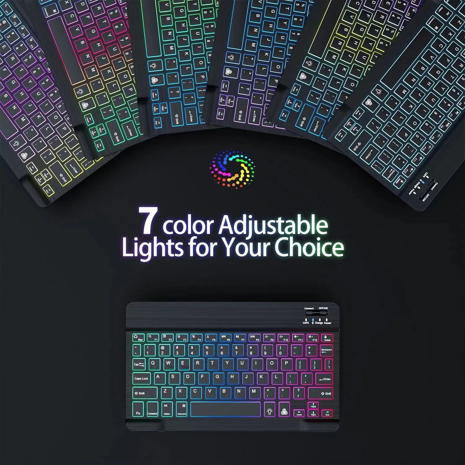 Wireless Keyboard Backlit: Mini Bluetooth Keyboard With LED Backlight ...