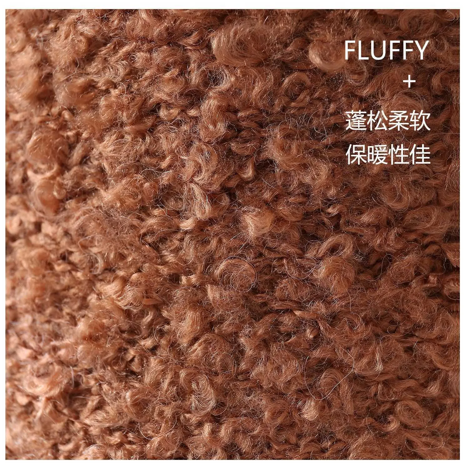500g Soft Plush Knitting Yarn - Bulky Wool Acrylic Blend for Sweaters ...
