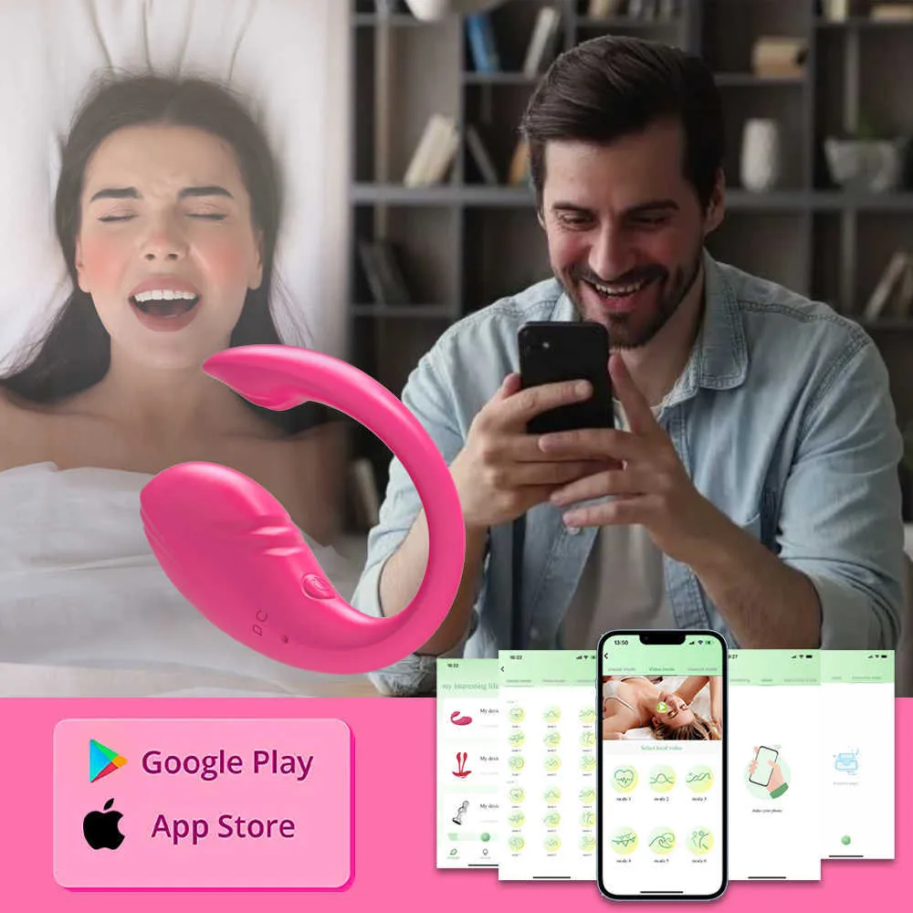 Vibradores Vaginales Controlados Por Aplicación De 9 Velocidades, Masajeador De Huevo Vibrador ...